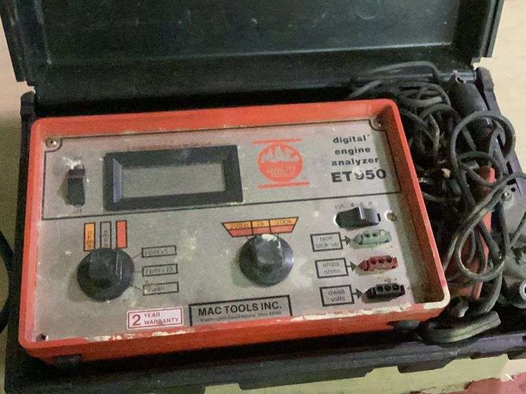 Mac digital engine analyzer - Diamond G Auctioneers