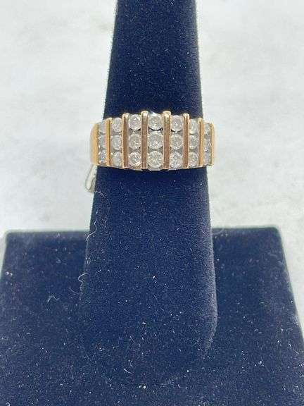 Marked 10k Gold Diamond Ring - Delaware Auction Center