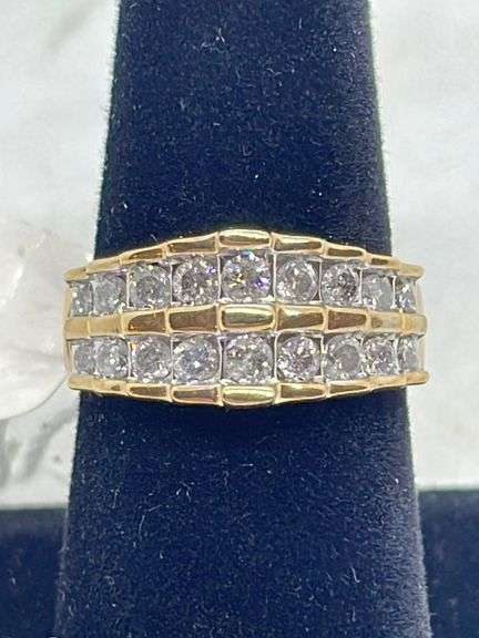 Marked 10k Gold Diamond Ring - Delaware Auction Center