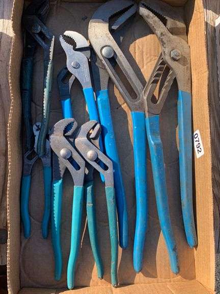 Large Assortment of Channel Lock Pliers - Delaware Auction Center
