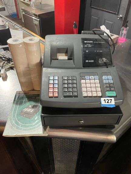 Sharp XE- A22s Cash Register - Delaware Auction Center