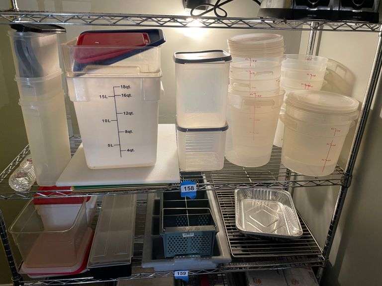 Contents of shelf to include misc. size plastic containers - Delaware ...