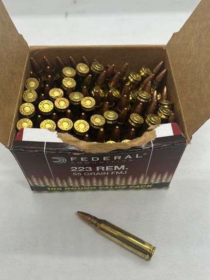 Federal .223 55 Grain FMJ - Delaware Auction Center