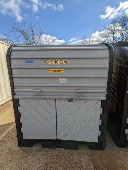 Spill Containment Drum Shed - Delaware Auction Center
