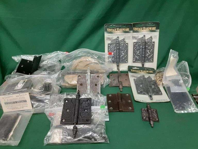 Assorted NOS Black Iron Hinges - Delaware Auction Center