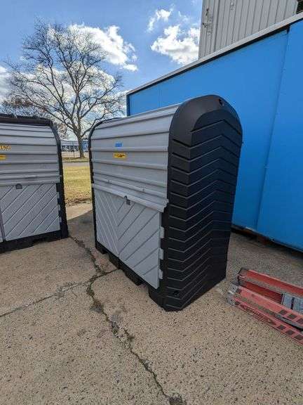 Spill Containment Drum Shed - Delaware Auction Center