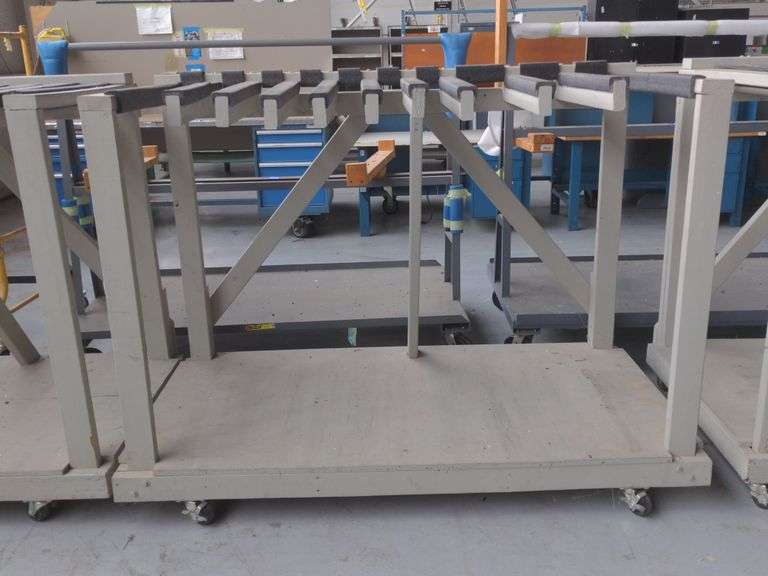 Mobile Wood Material Rack - Delaware Auction Center