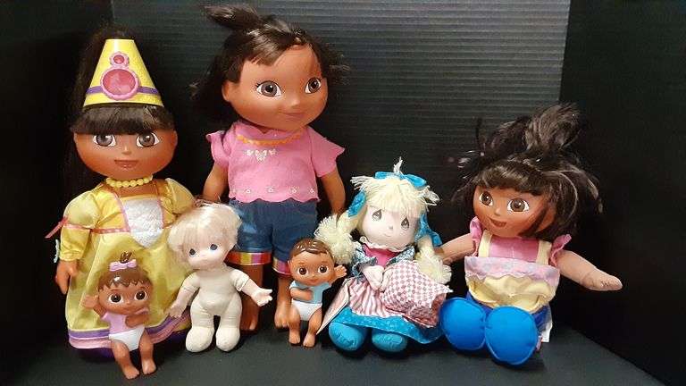 Assorted Dora The Explorer Dolls & Precious Moments Dolls - Delaware ...