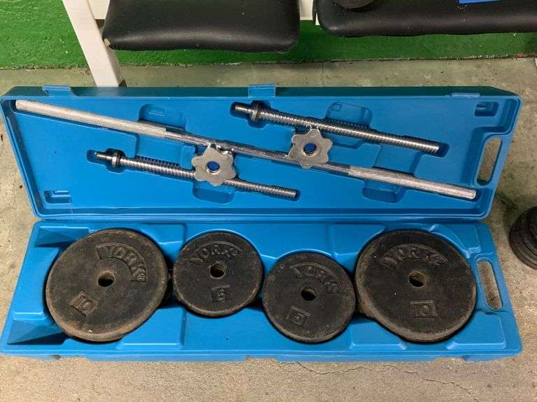 Prosport Weight Bench w/Weights - Delaware Auction Center