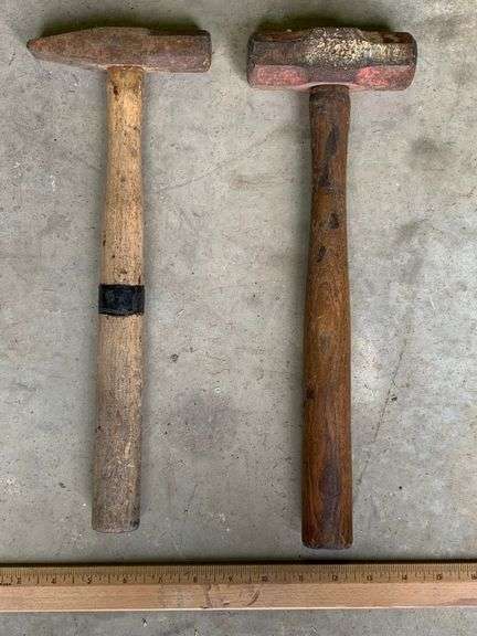 (5) Ball Peen, Small Sledge & Cross Peen Hammers - Delaware Auction Center