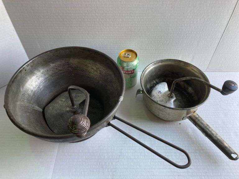 (2) Vintage Food Mills - Delaware Auction Center