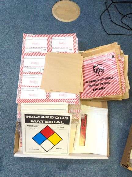 FedEx Hazardous Materials Stickers, Packing List Envelopes, Haz Mat ...