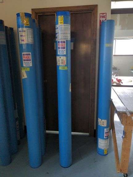 Four Plastic Shipping Tubes With Extra Cap - Delaware Auction Center
