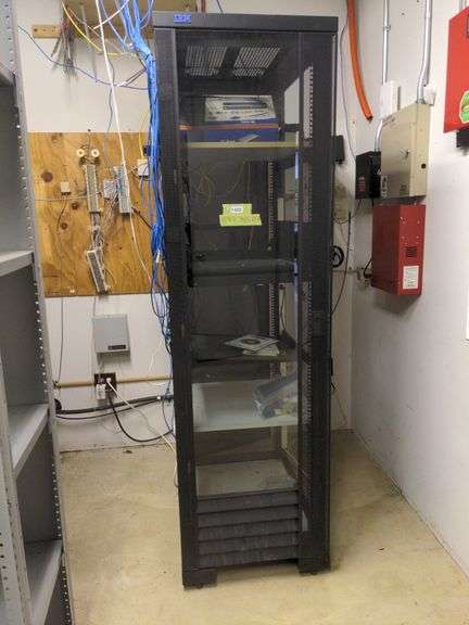 Rolling IBM Cart and Contents Including Honeywell Security Camera ...