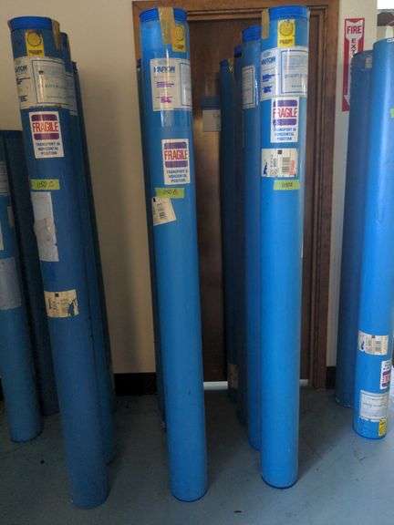 Four Plastic Shipping Tubes with Extra Cap - Delaware Auction Center