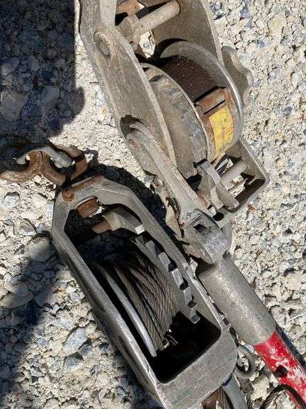 Lug-All Strap and Cable Hoist / Winches - Delaware Auction Center