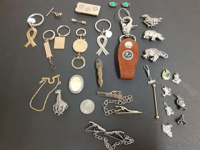 Misc Charms, Tie Tack, and Key Chains - Delaware Auction Center