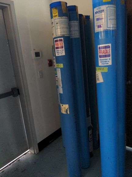 Four Plastic Shipping Tubes with Extra Cap - Delaware Auction Center