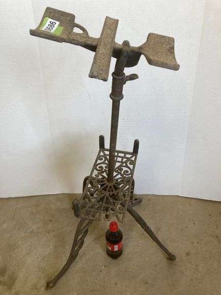 Antique Cast Iron Ornate Stand - Delaware Auction Center