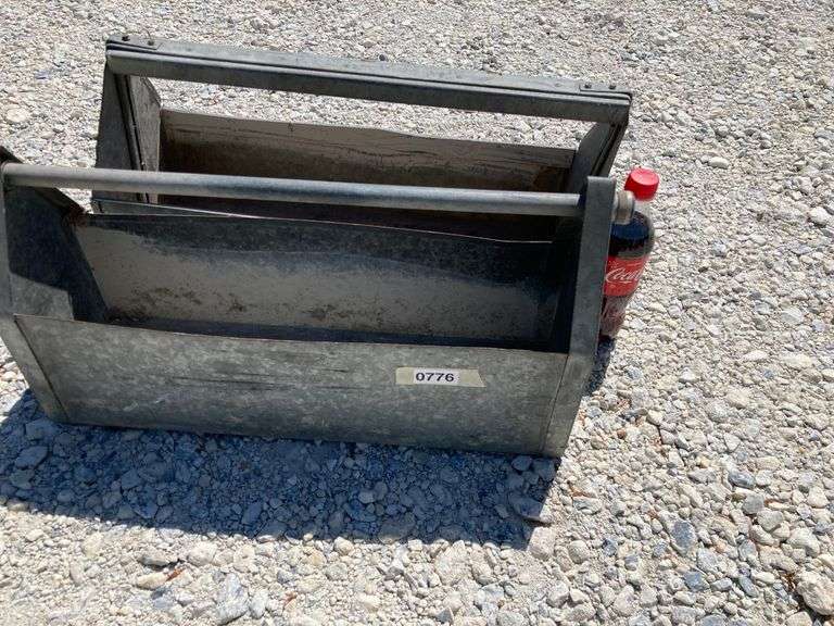 (2) Galvanized Metal Tool Caddies - Delaware Auction Center