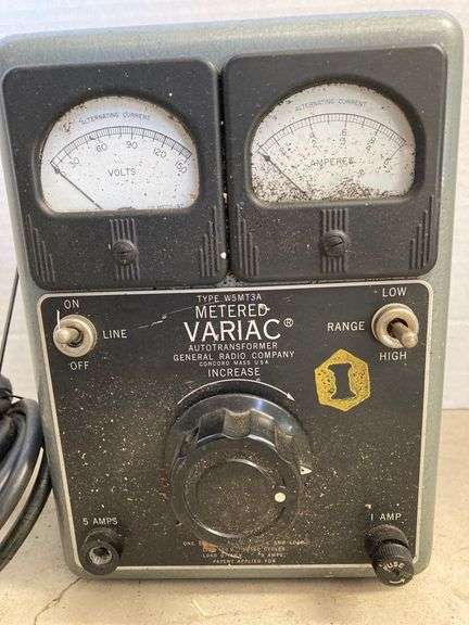 Variac General Radio WM5T3A - Delaware Auction Center