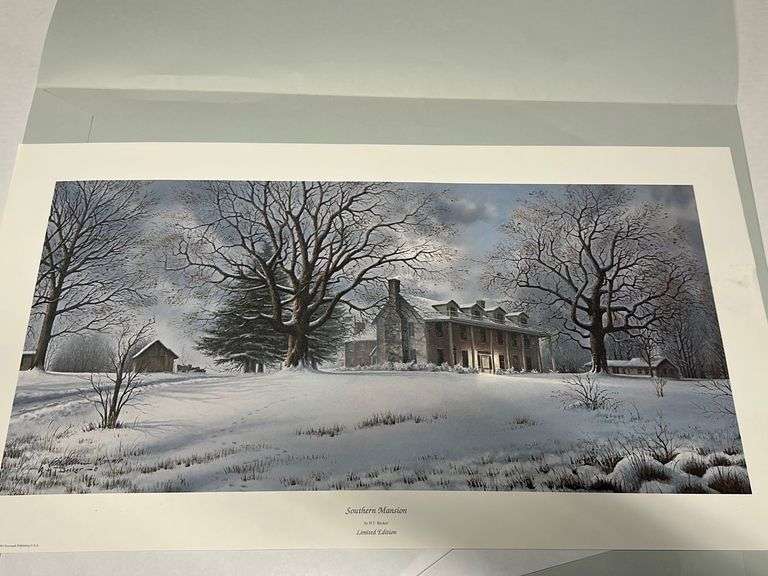 Limited Edition H.T. Becker Southern Mansion Print (no number ...