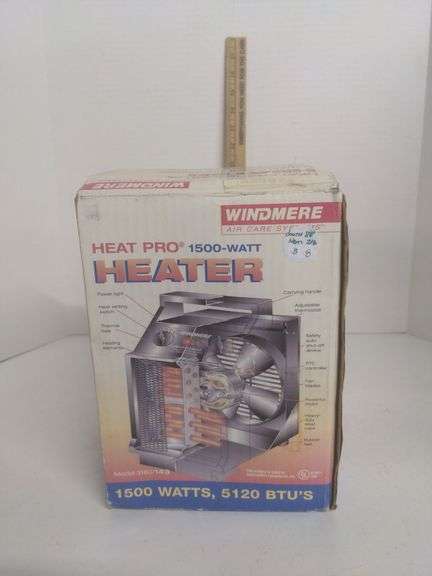 Windmere Heat Pro 1500 Watt Heater - Delaware Auction Center