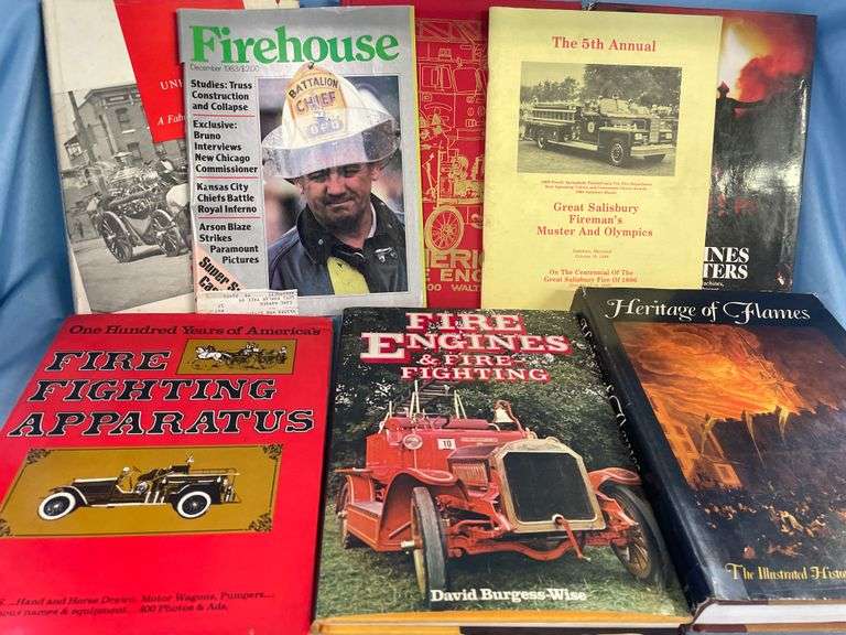 Assorted Books & Magazines on Firefighters - Delaware Auction Center