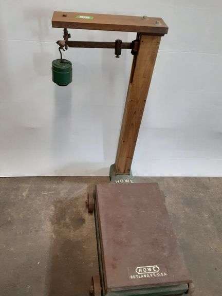 Antique Howe Platform Scale - Delaware Auction Center