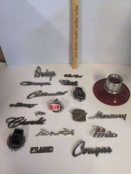 Vintage Car Emblems/ Badges - Delaware Auction Center