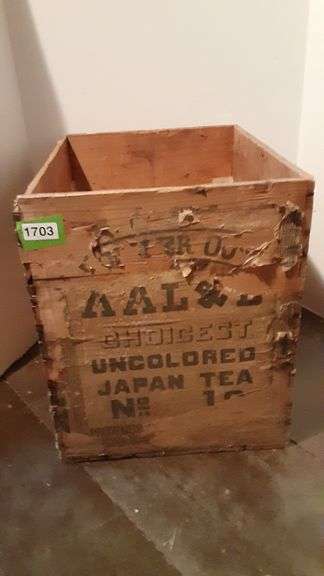 Vintage Tea Crate - Delaware Auction Center