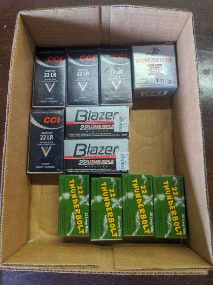 (11) Boxes of 22 LR Ammunition - Delaware Auction Center