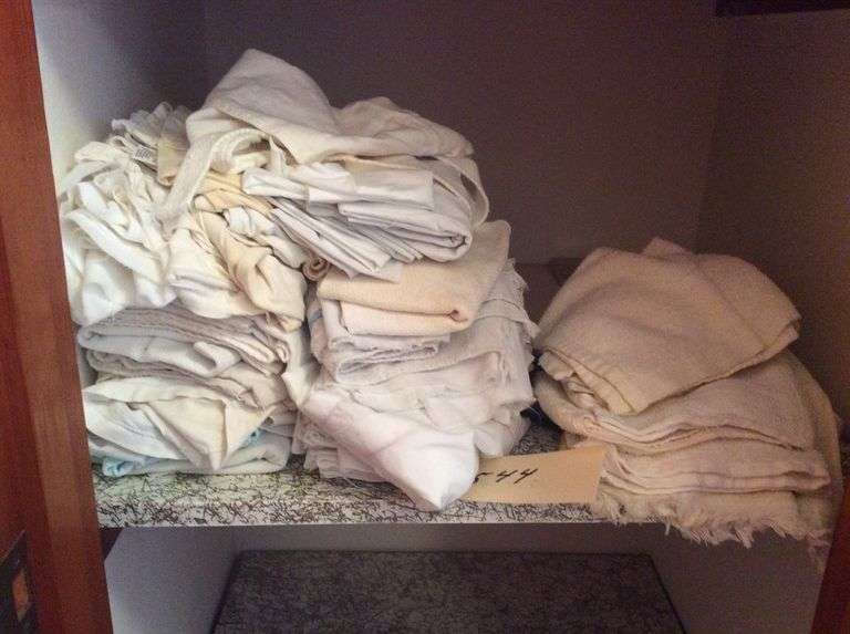 Shelf of Rags, Scale. Bring boxes - Duck Soup Auctions