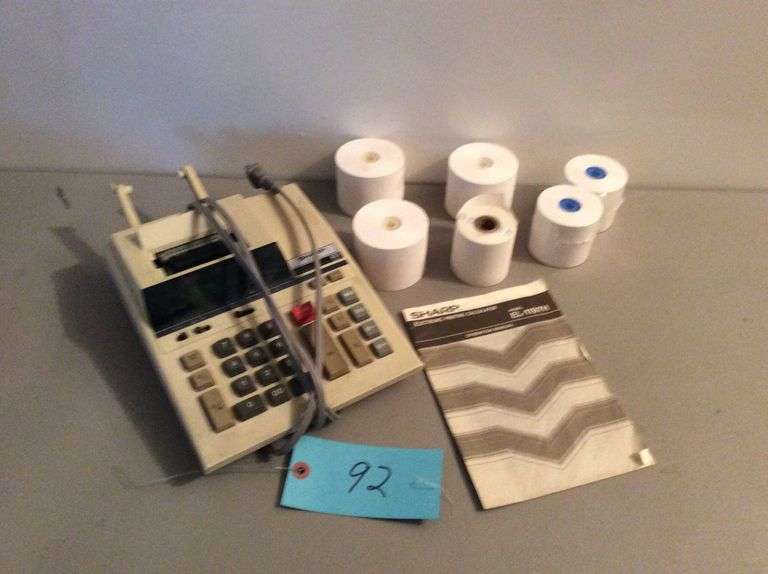 Calculator, Paper Rolls - Duck Soup Auctions