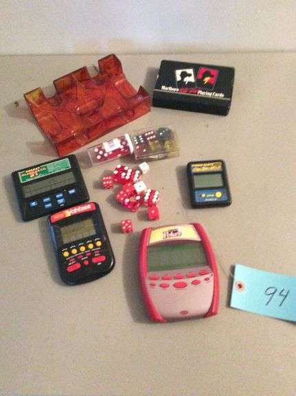 Hand Held Electronic Games, Dice, Cards - Duck Soup Auctions