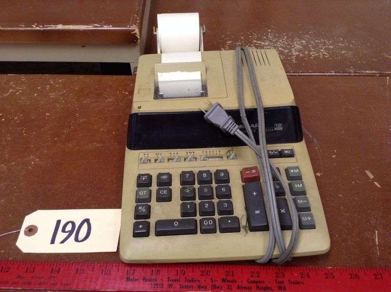 Sharp VX-2652A Adding Machine - Duck Soup Auctions