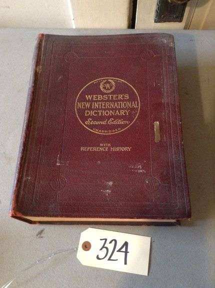1936 Websters New International Dictionary - Duck Soup Auctions