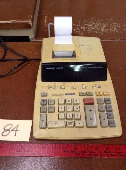 Sharp EL-2630P Adding Machine - Duck Soup Auctions