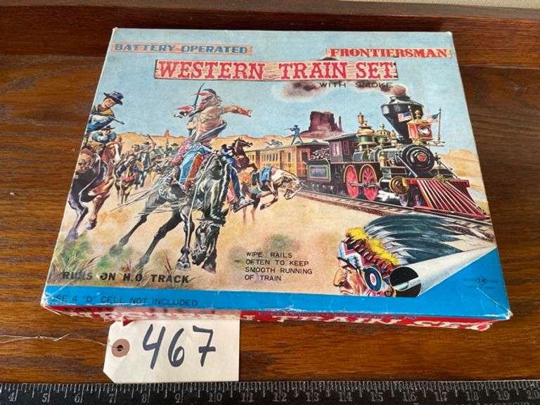 Frontiersman western train set with smoke. HO track scale • Looks New ...