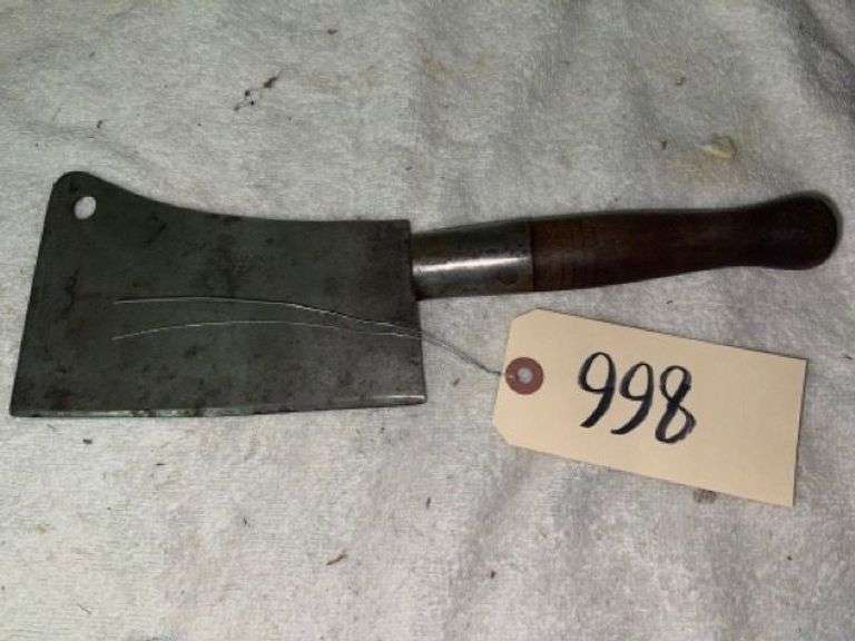 Diamond cast steel Cleaver • Vintage • Metal • Wood • Basement - Duck ...