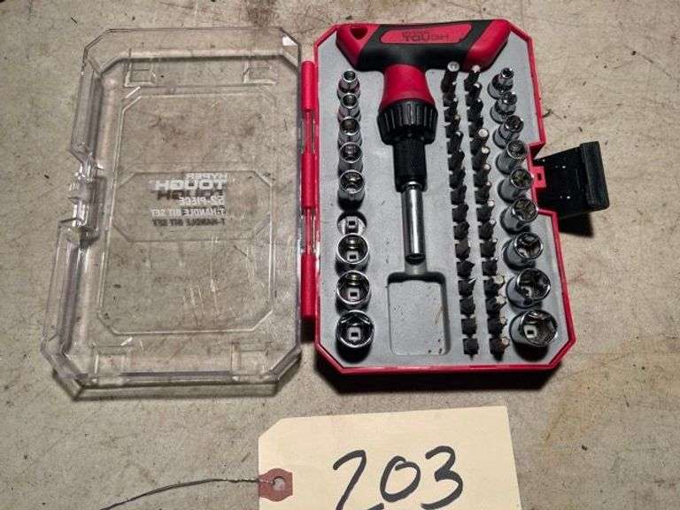 T handle bit set • 52pc • Garage - Duck Soup Auctions