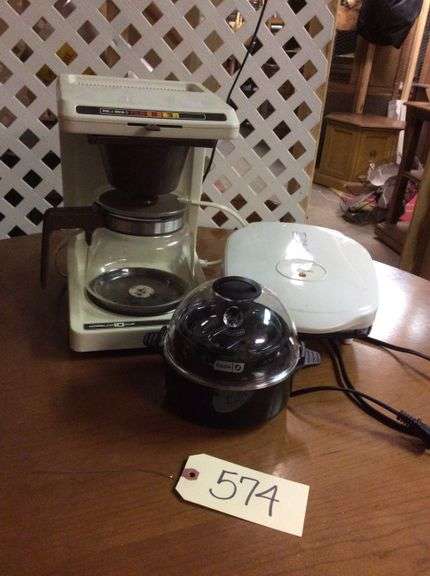 Coffee Pot, George Foreman, Egg Cooker - Duck Soup Auctions
