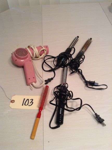 Hair Dryer, Curling Irons - Duck Soup Auctions