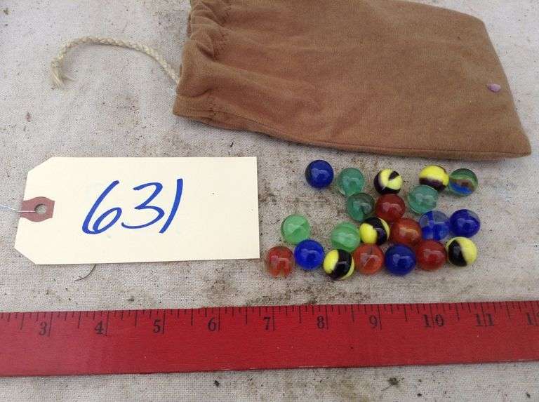 Marbles In Bag Click For More Photos Duck Soup Auctions