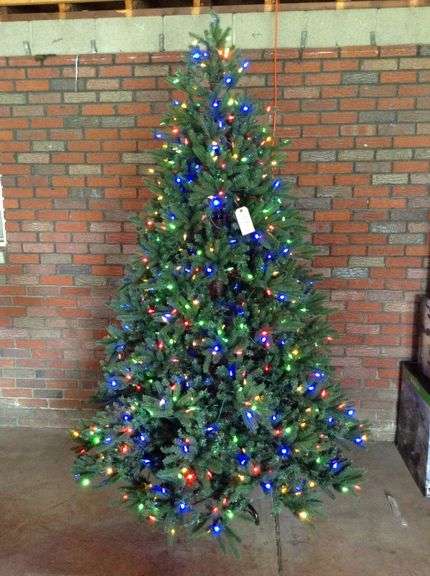 8’ Multi Function LED Christmas Tree. Color or White Lights Very Nice ...