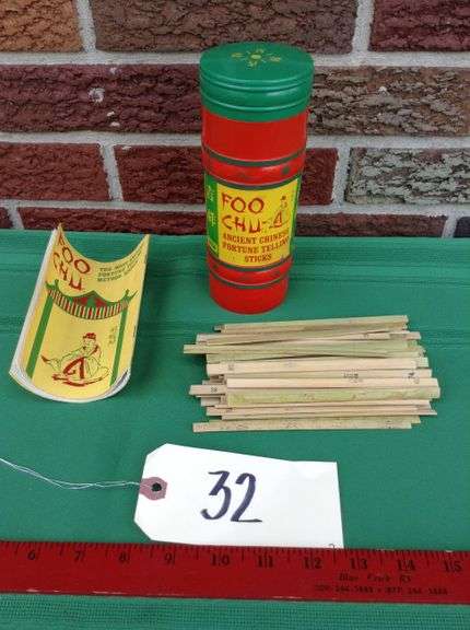 Foo Chu Ancient Chinese Fortune Telling Sticks - Duck Soup Auctions