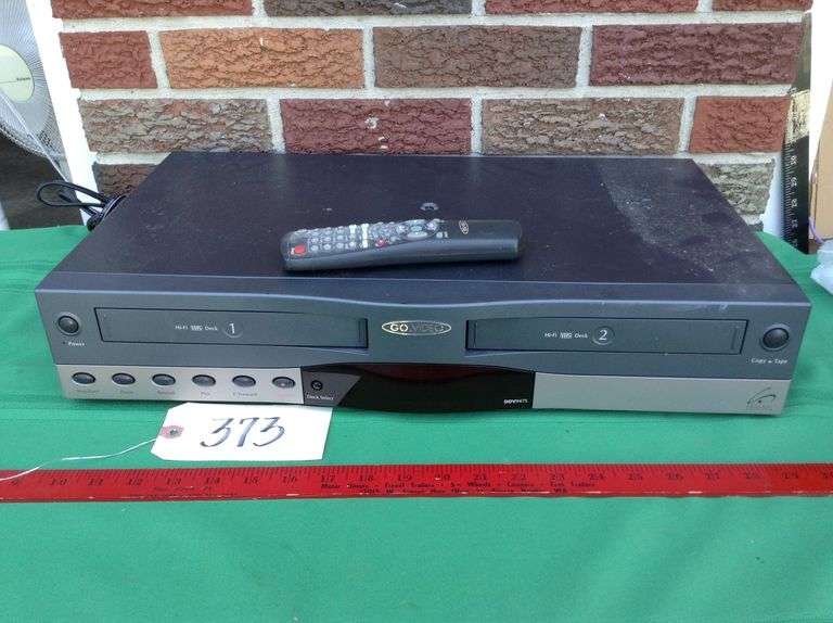 Go Video Dual VHS Player/Recorder with Remote - Duck Soup Auctions