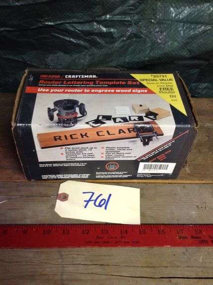  Craftsman Router Lettering Template Set Duck Soup Auctions