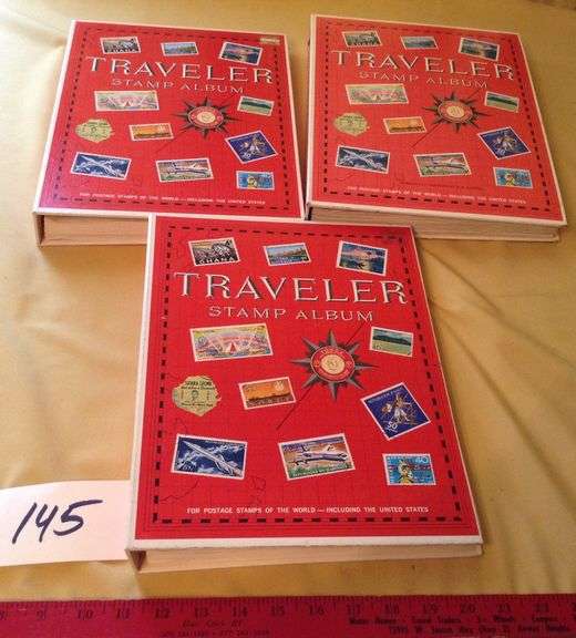 Traveler Stamp Albums - Duck Soup Auctions