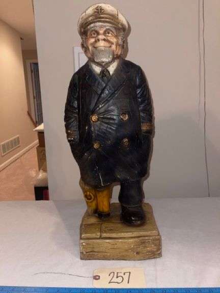 Rare alfco NY Nautical captain peg leg sailor statue • 24” • Basement ...